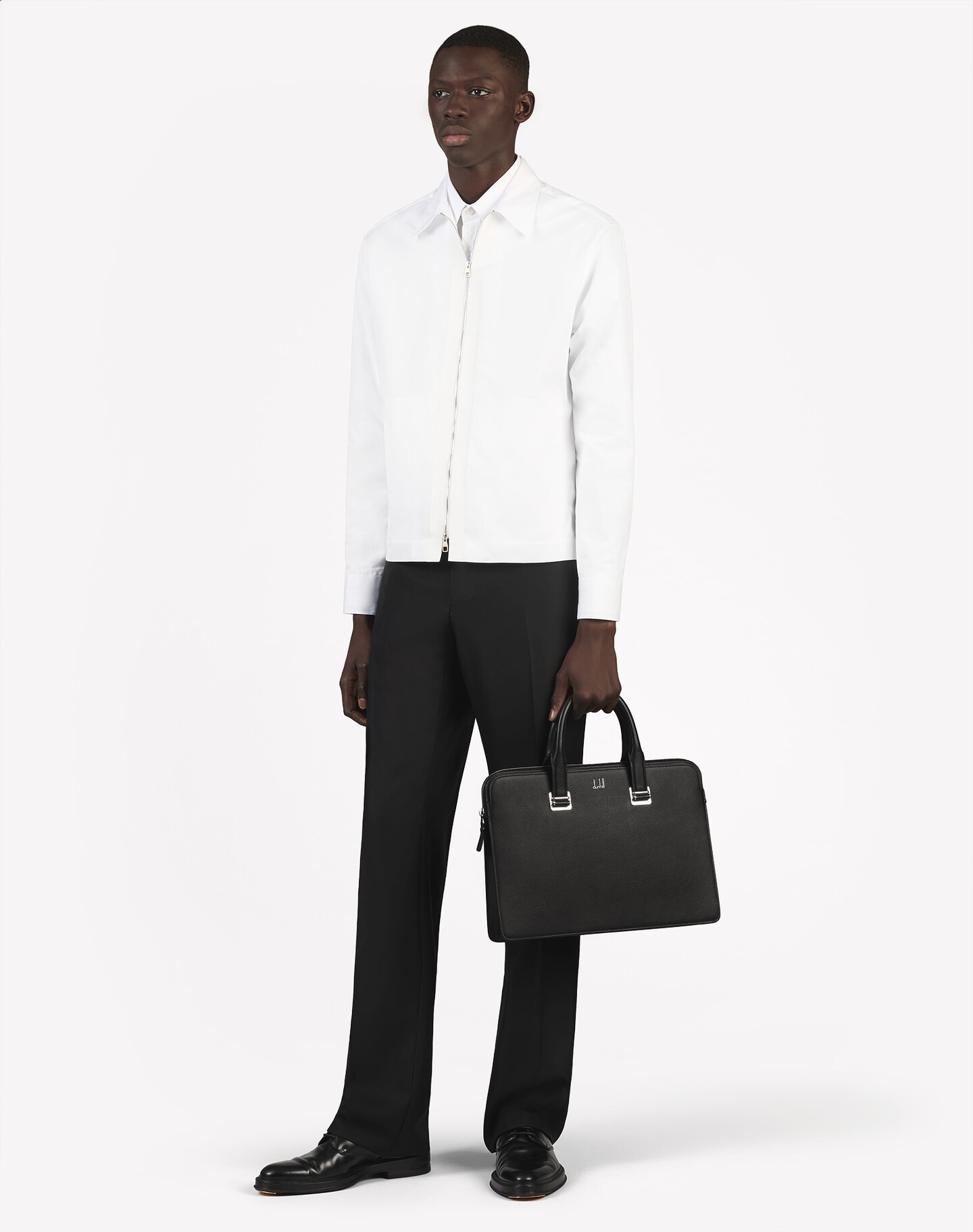 Cadogan Slim Double Document Case Black - Dunhill Official
